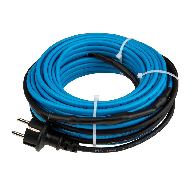 Кабель греющий саморегулирующийся Rexant SRL 15MSR-PB, для установки на трубу, 15 Вт/м (20 м ...